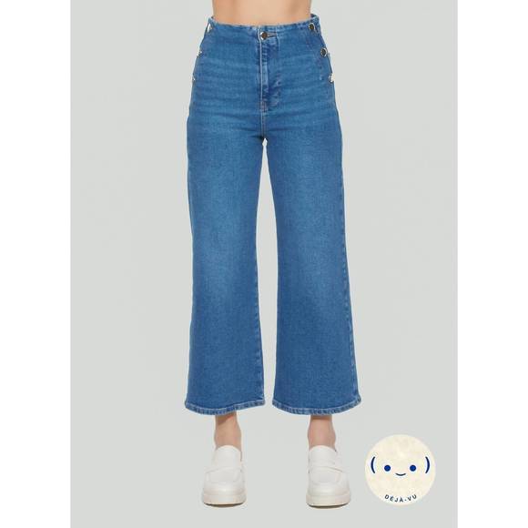 Dex | Jeans | New Dex The Super High Rise Culotte Jeans In Midblue Wash ...